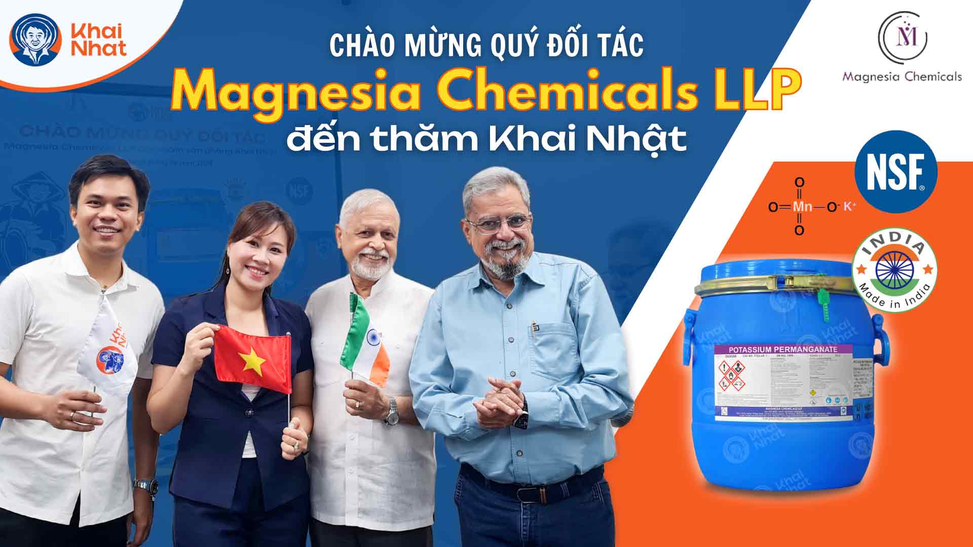 Khai Nhật & Magnesia Chemicals LLP: Cùng chinh phục thị trường