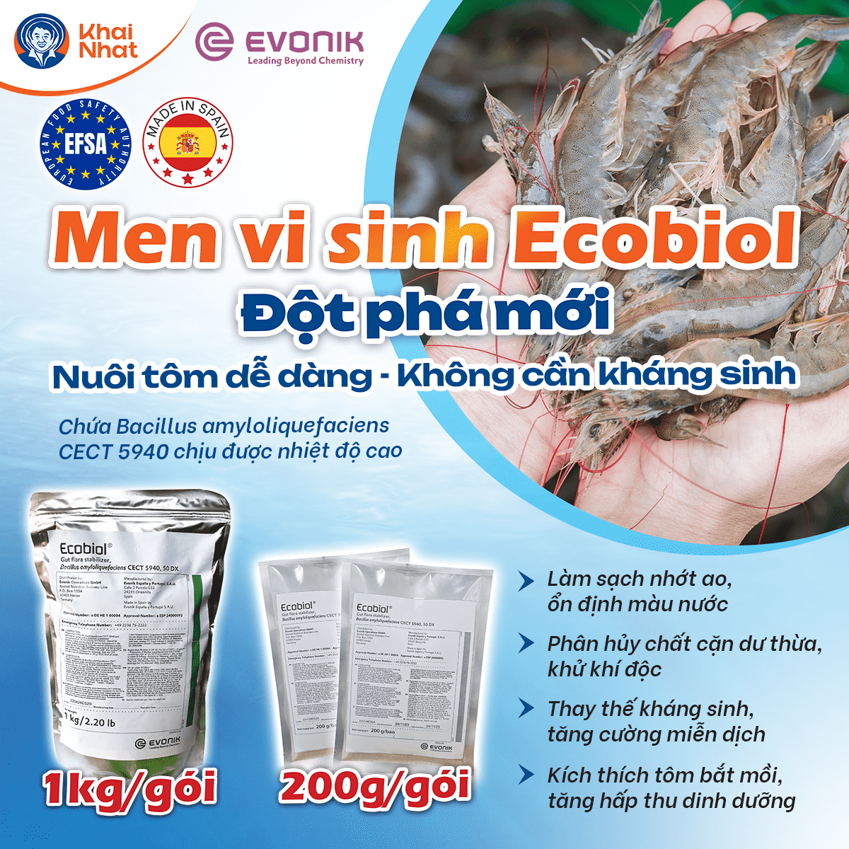 Tấn tần tật về Ecobiol - men vi sinh Ecobiol cho vật nuôi