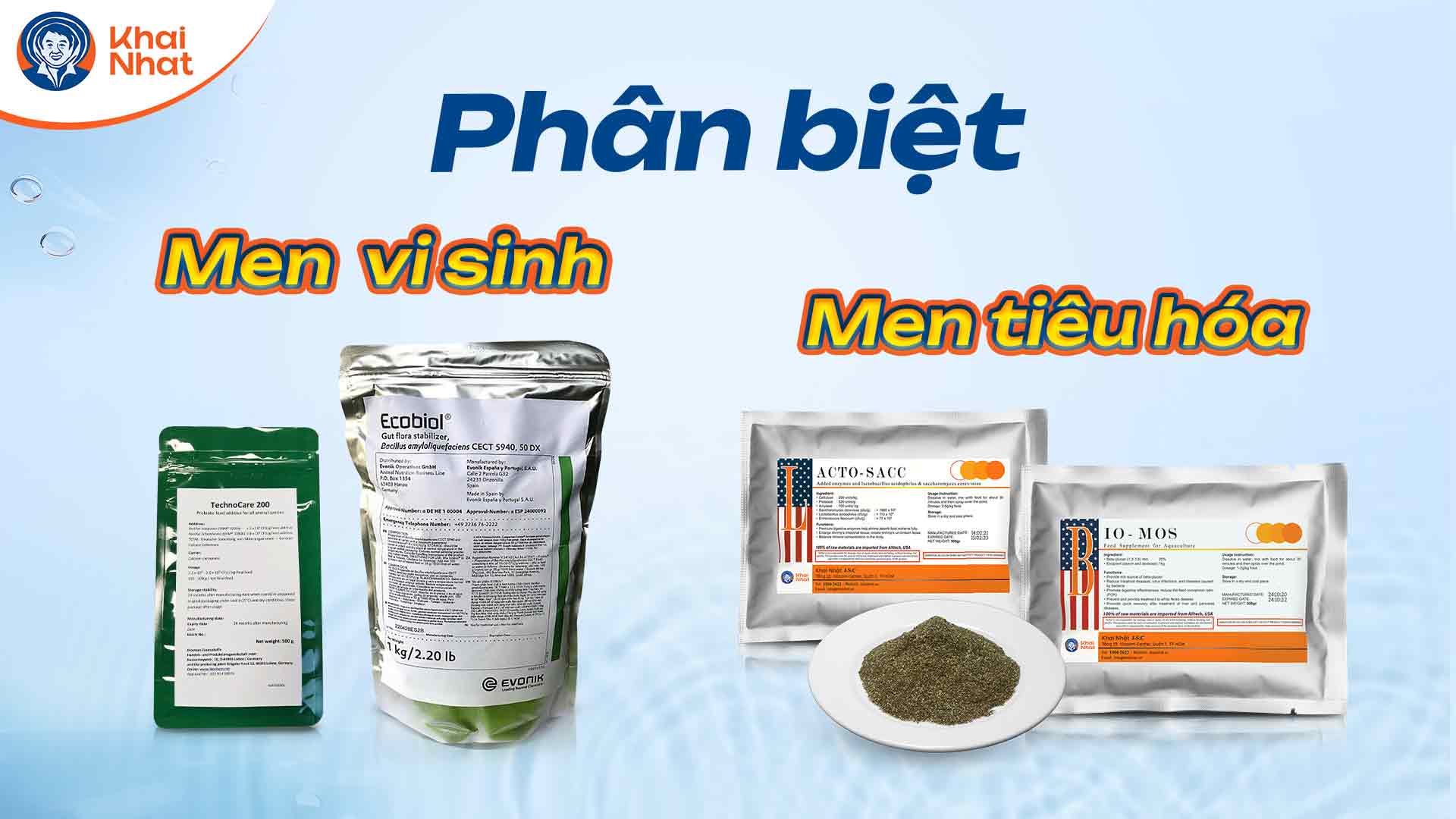 Cách phân biệt men vi sinh và men tiêu hóa cho tôm