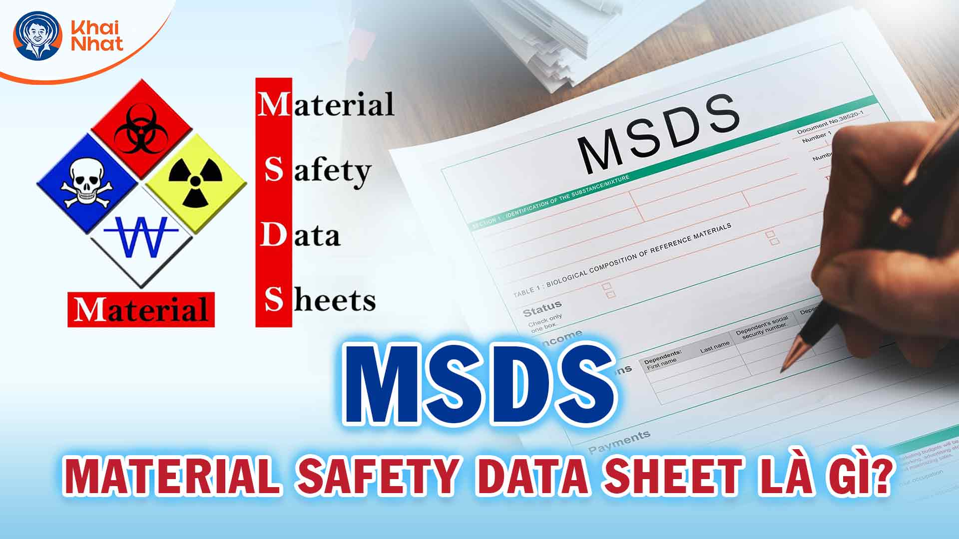 Tài liệu MSDS - Khai Nhật